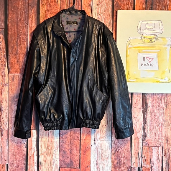 V Valenti | Jackets & Coats | Vintage V Valenti Made In Italy Leather ...